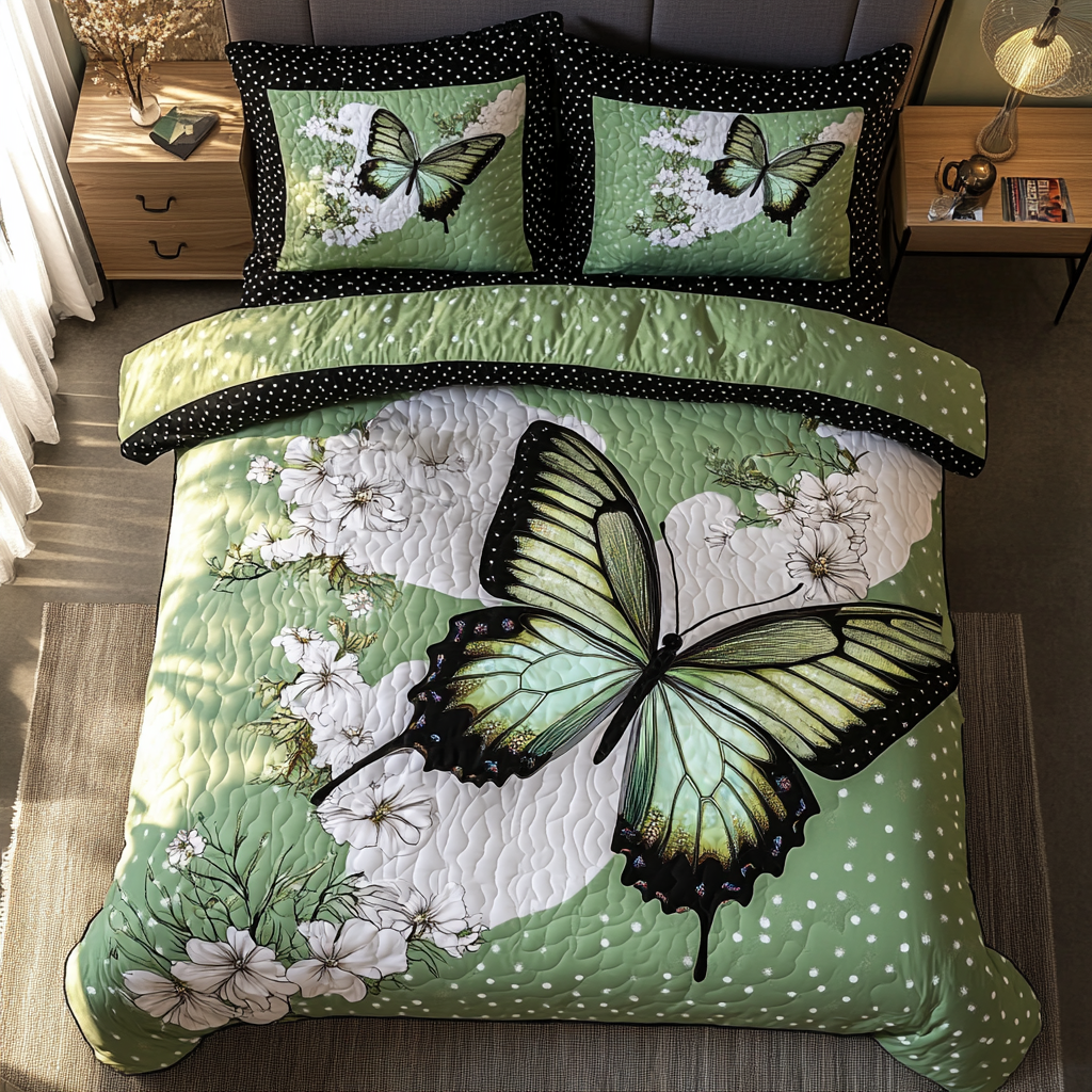 Dancing Breeze 3-Piece Quilted Bedding Set NCU0DK5628 – Vantique