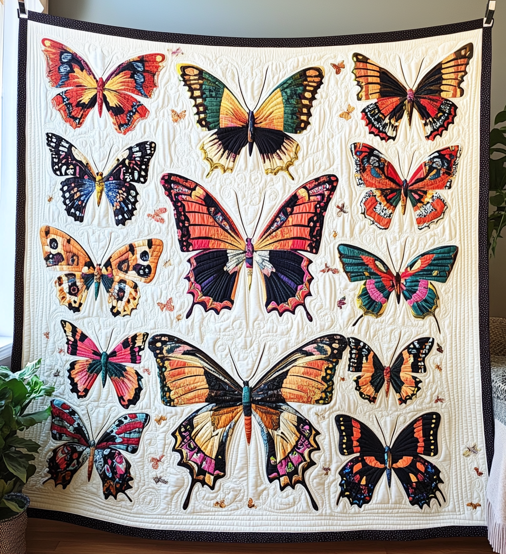 Daydream Flutters Art Quilt Hanging NCU0DV801 – Vantique