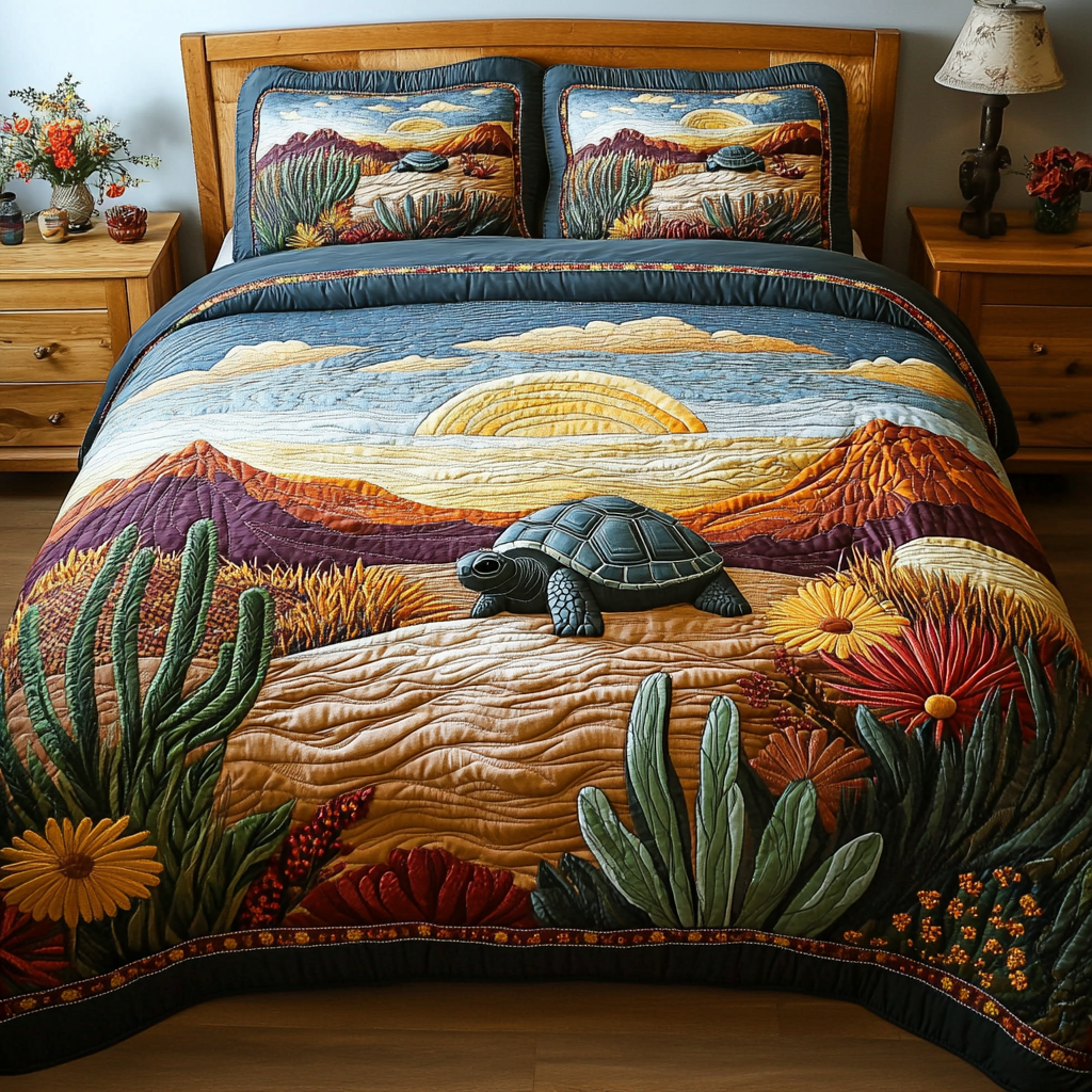 Desert Companion 3-Piece Quilted Bedding Set NCU0DK6960 – Vantique