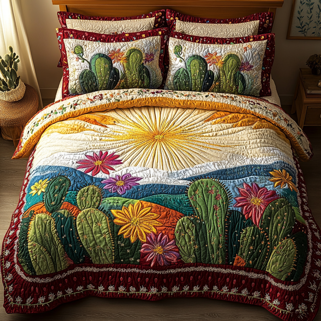 Desert Dreams 3-Piece Quilted Bedding Set NCU0DV3690 – Vantique