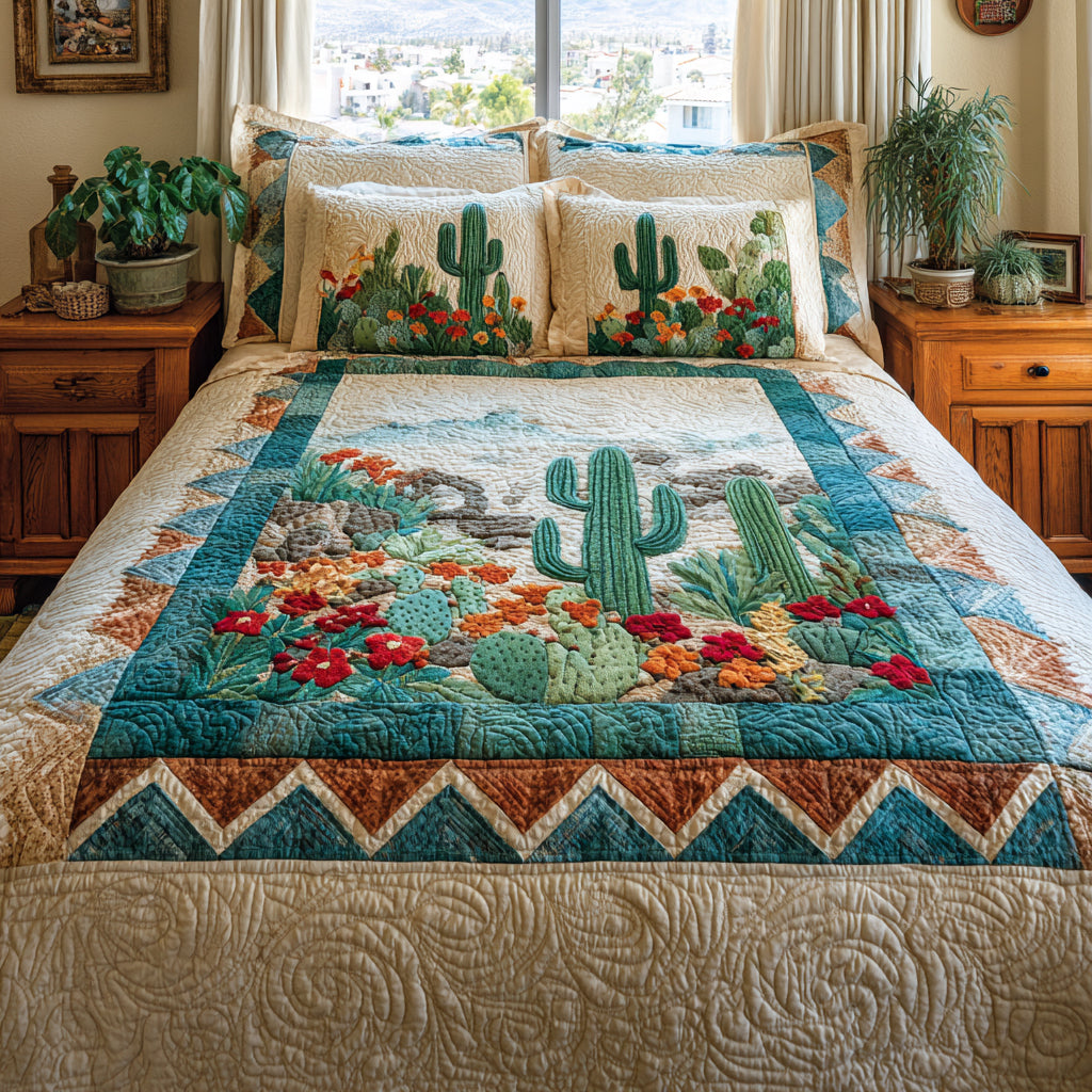 Desert Horizon 3-Piece Quilted Bedding Set NCU0DV8815 – Vantique