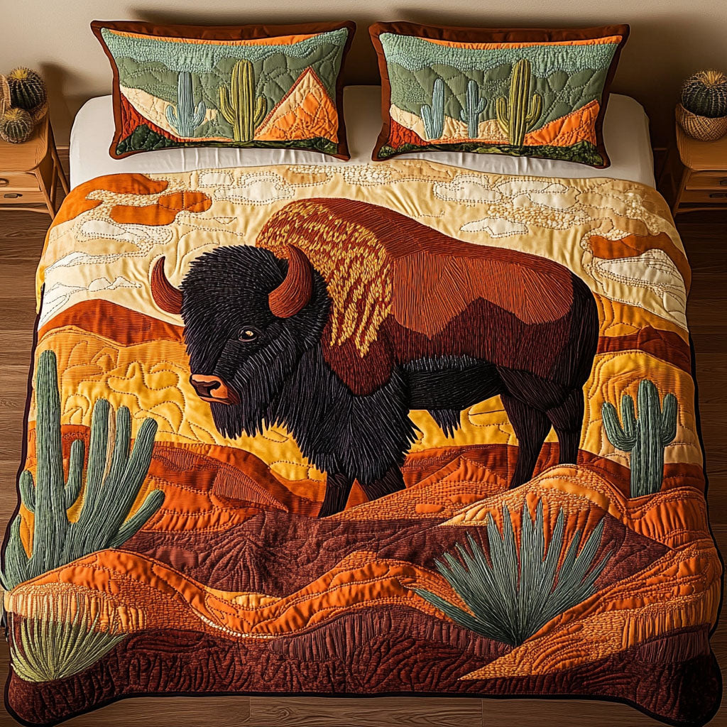 Desert Wanderer 3-Piece Quilted Bedding Set NCU0NT4413 – Vantique
