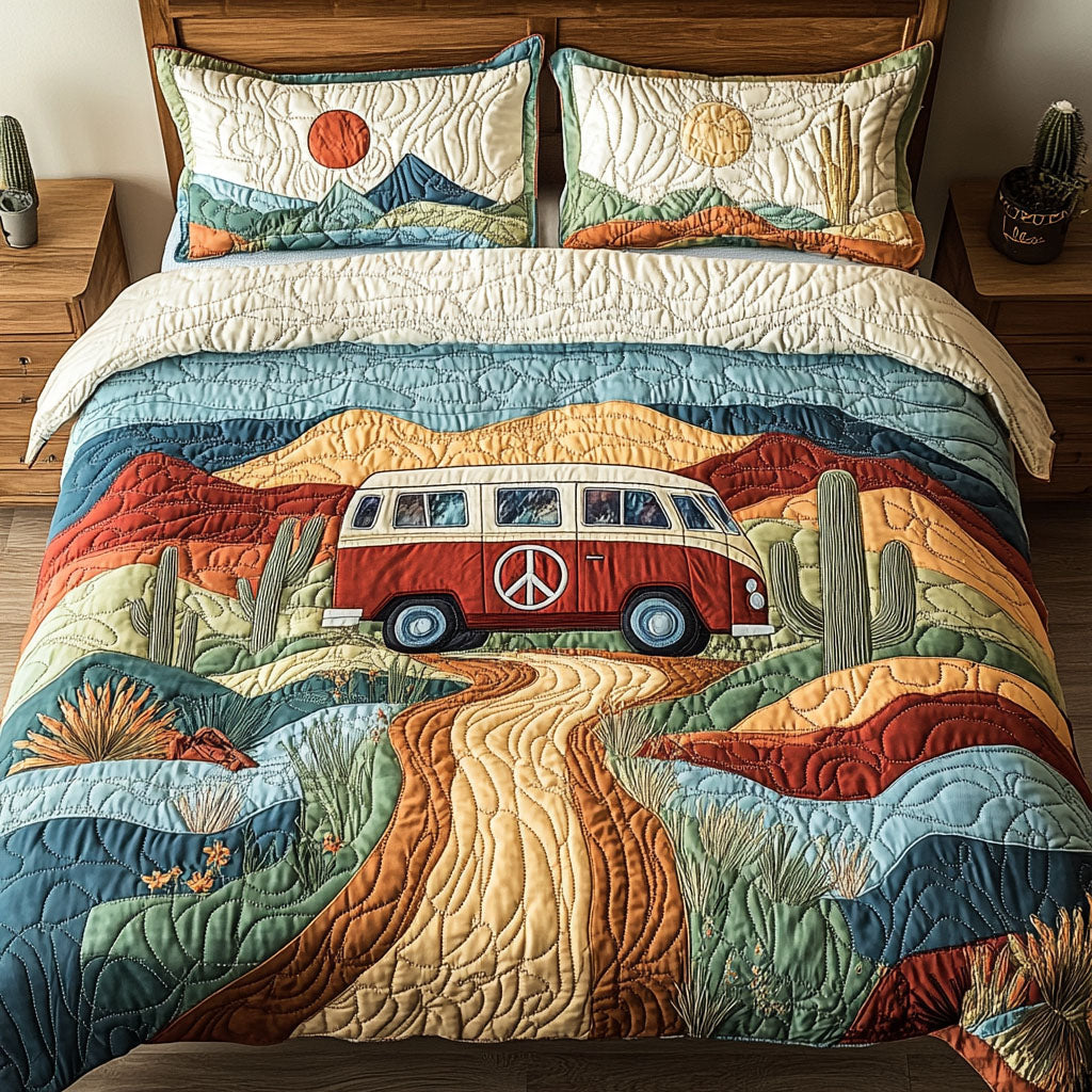 Desert Wanderer 3-Piece Quilted Bedding Set NCU0PT6123 – Vantique