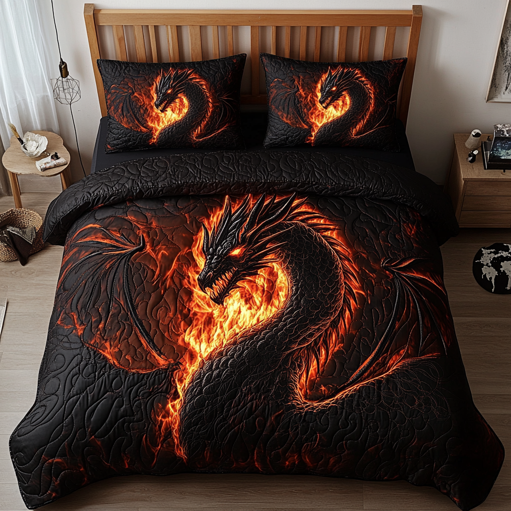 Dragon Quest 3-Piece Quilted Bedding Set NCU0DK7398 – Vantique