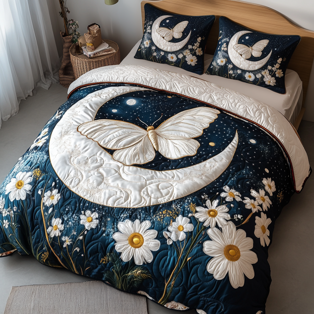 Echo Wing 3-Piece Quilted Bedding Set NCU0VL2379 – Vantique