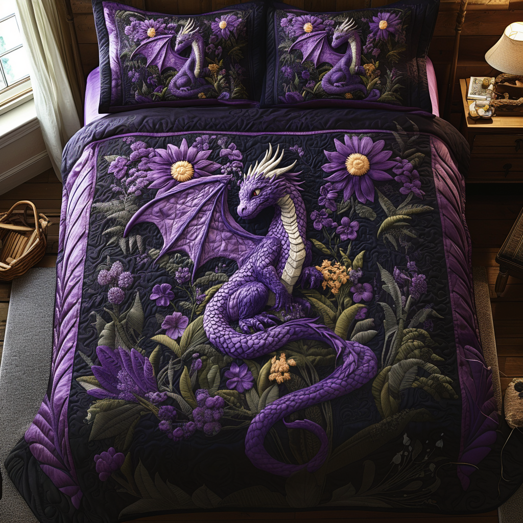 Ember Veil 3-Piece Quilted Bedding Set NCU0DV2764 – Vantique