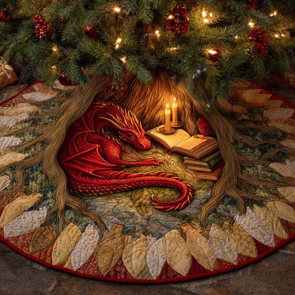 Emberlight Dreamer Quilted Tree Skirt NCU0XD1393 – Vantique