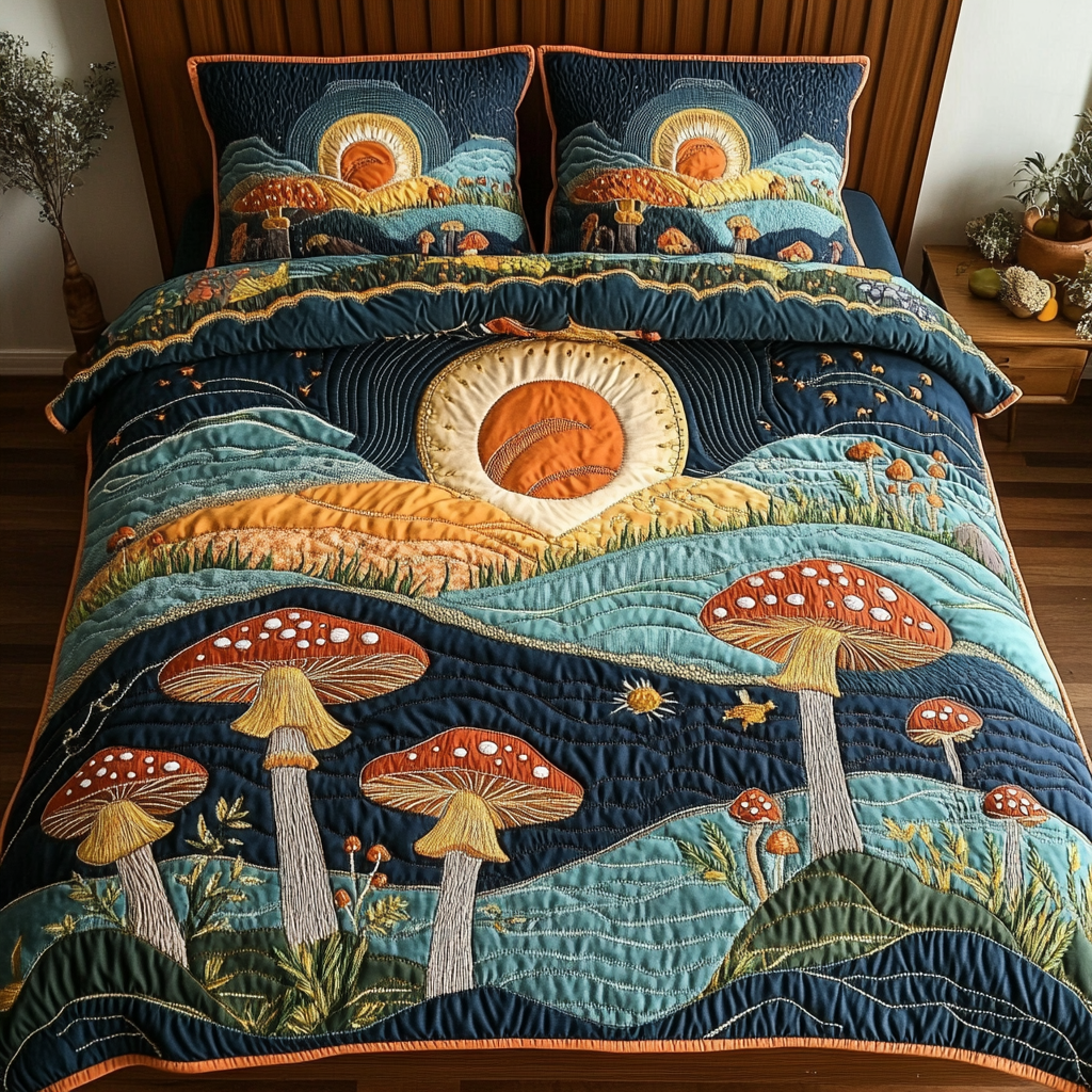 Enchanted Cap 3-Piece Quilted Bedding Set NCU0DK4998 – Vantique