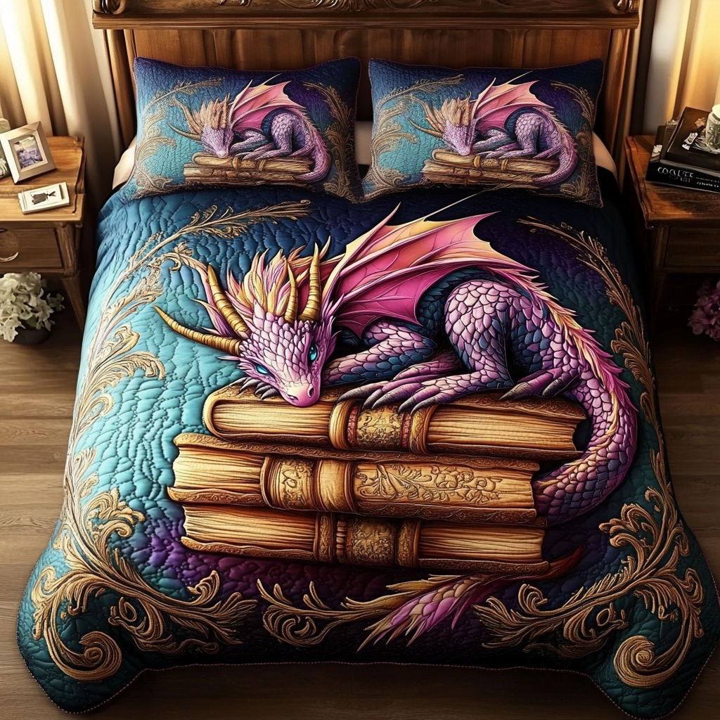 Enchanted Guardian 3-Piece Quilted Bedding Set NCU0VL1286 – Vantique