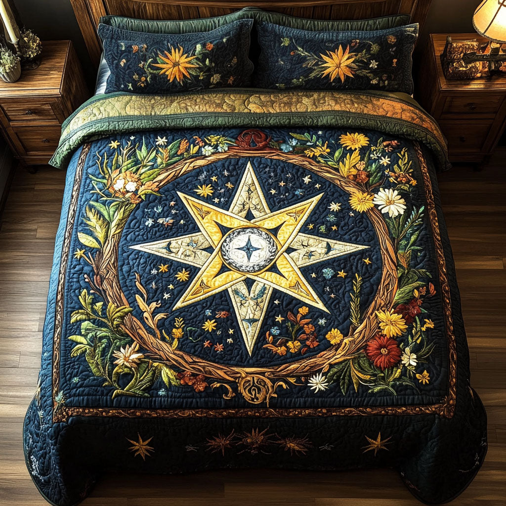 Enchanted Starry Bliss 3-Piece Quilted Bedding Set NCU0PT3552 – Vantique