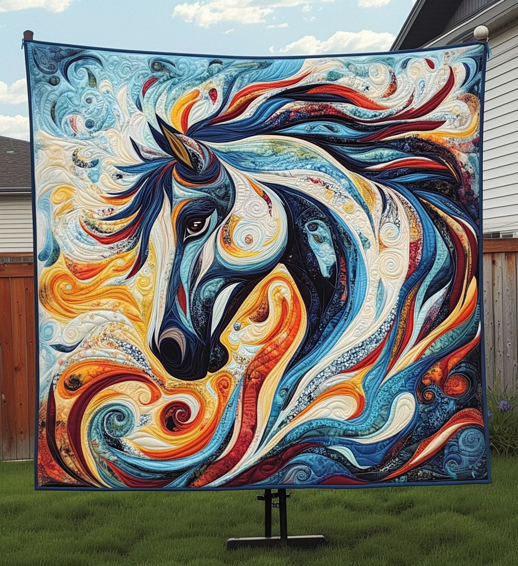 Equine Elegance Quilted Blanket NCU0PT648 – Vantique