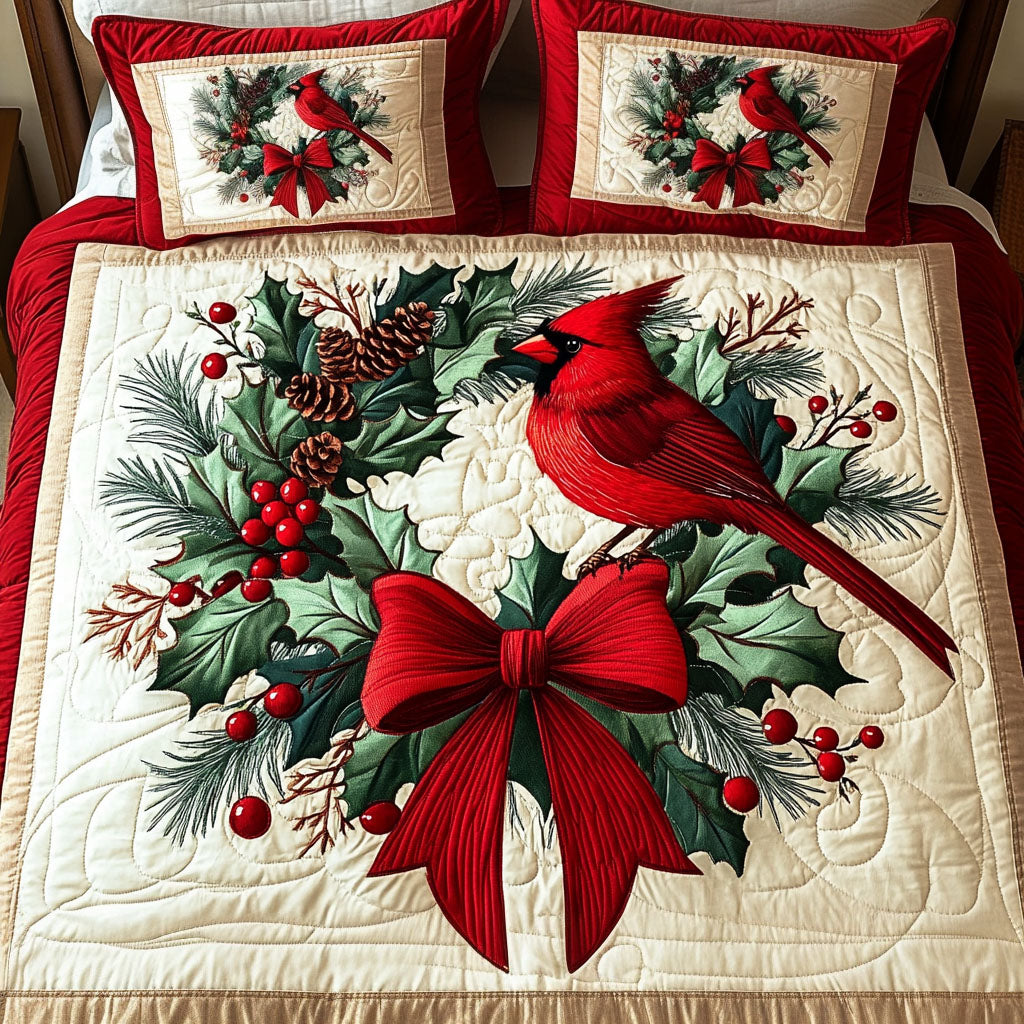 Evergreen Noel 3-Piece Quilted Bedding Set NCU0PT2192 – Vantique