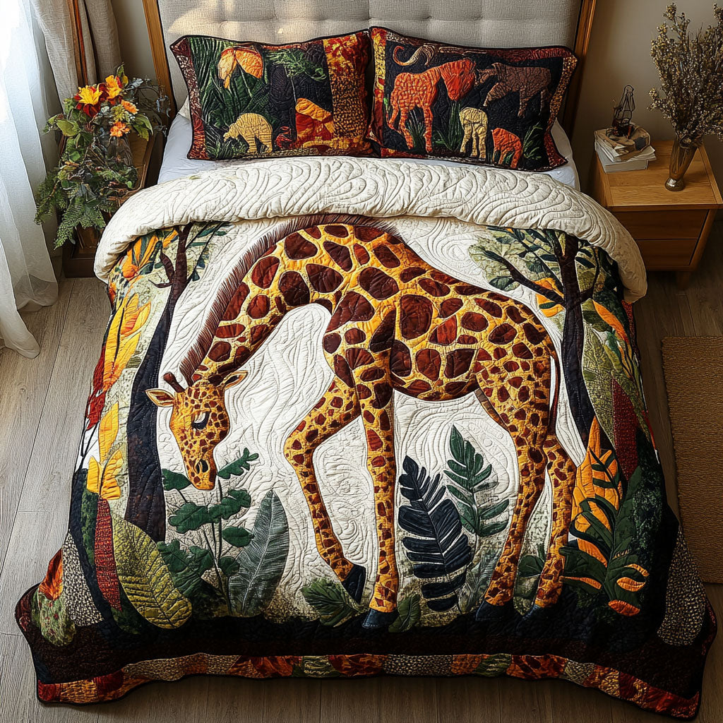 Everlasting Safari 3-Piece Quilted Bedding Set NCU0PT4350 – Vantique