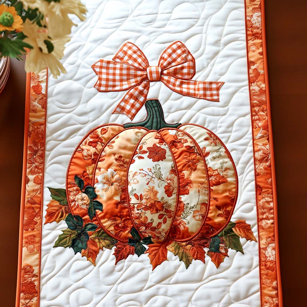 Fall Maple Magic Quilted Table Runner NCU0NT8391 – Vantique