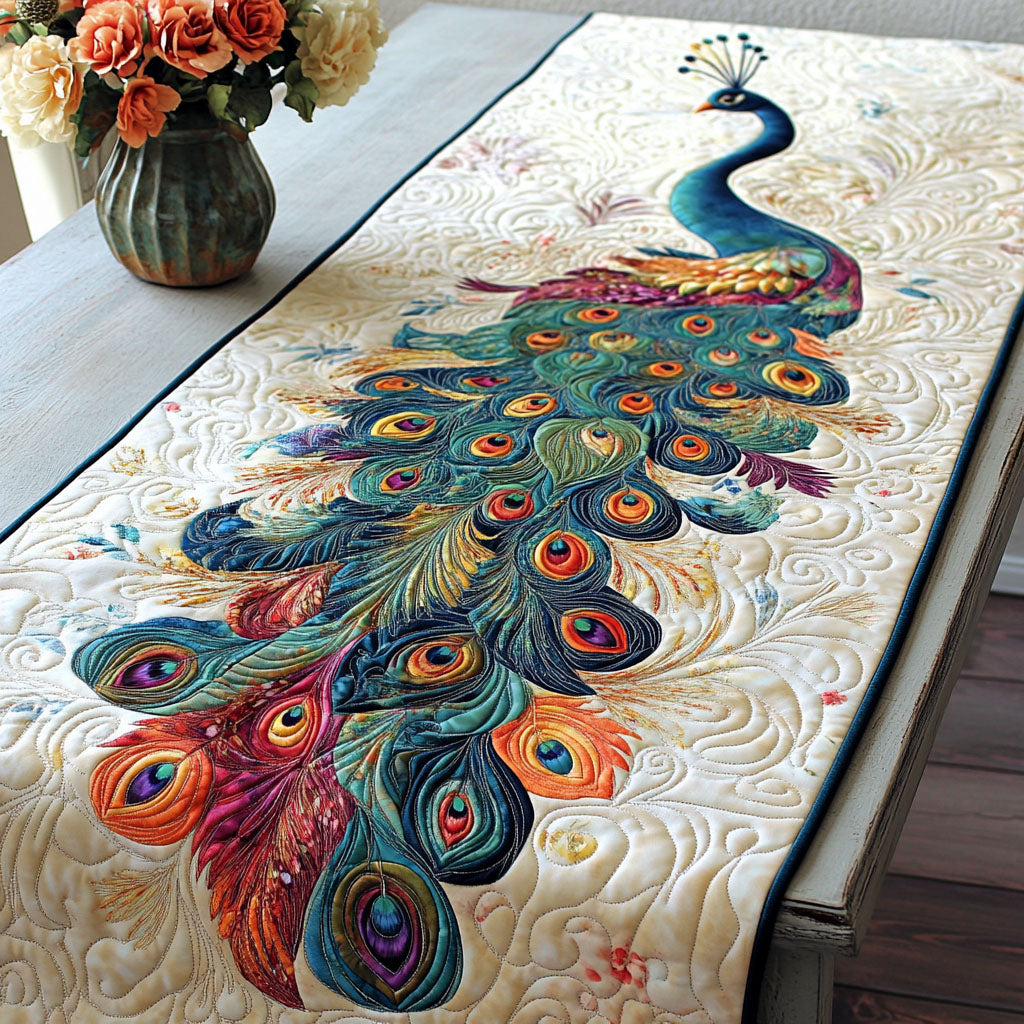 Feathered Grace Quilted Table Runner NCU0PT1407 – Vantique