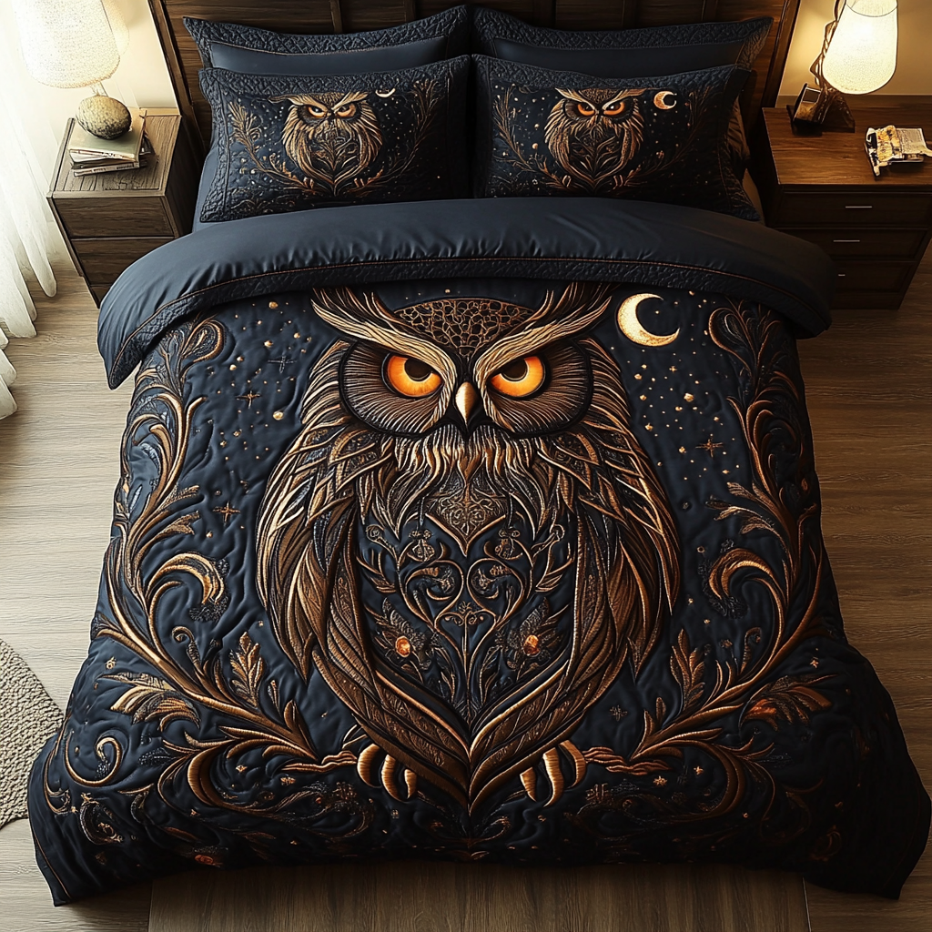 Forest Guardian 3-Piece Quilted Bedding Set NCU0DK3462 – Vantique