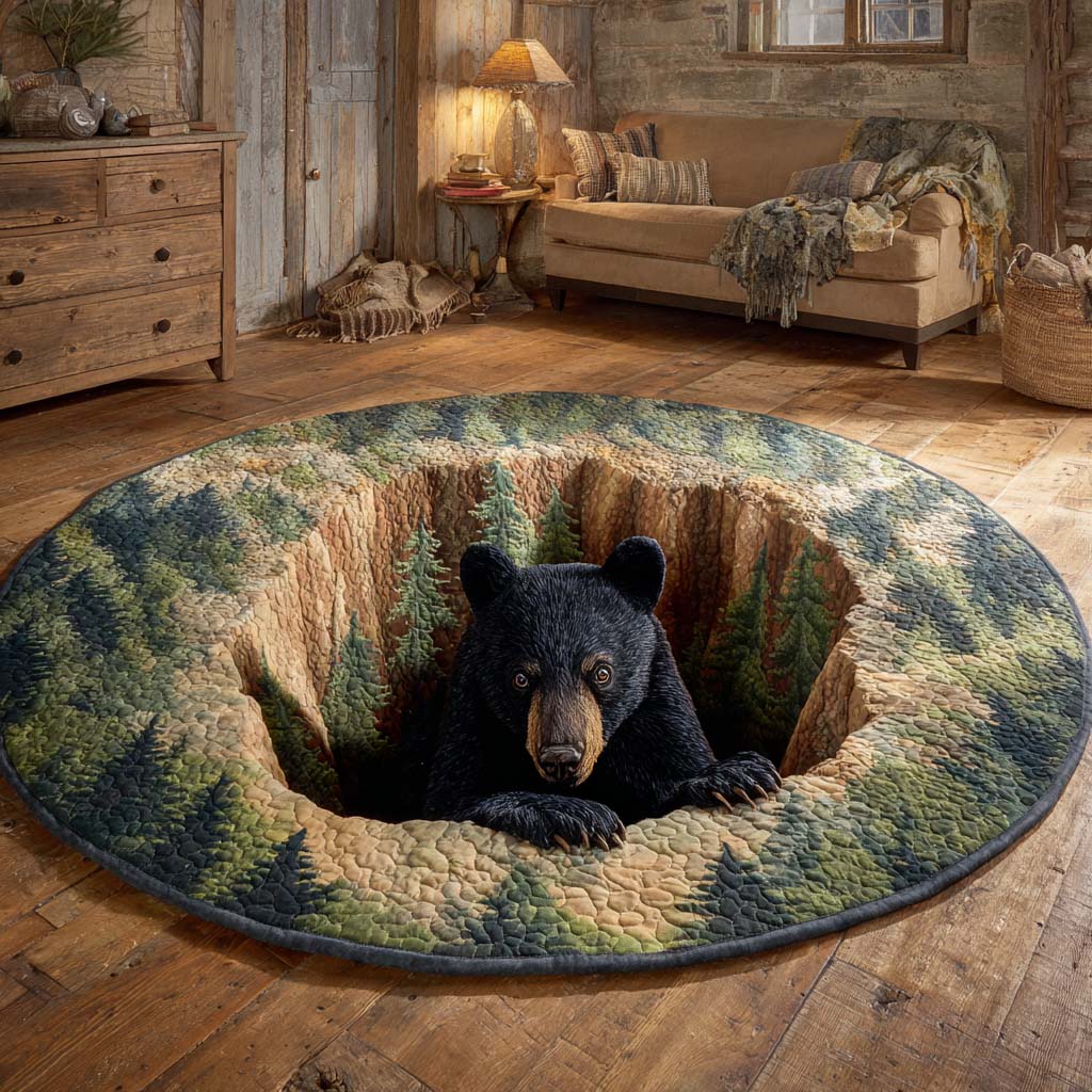 Forest Guardian Quilted Round Mat NCU0XD1072 – Vantique