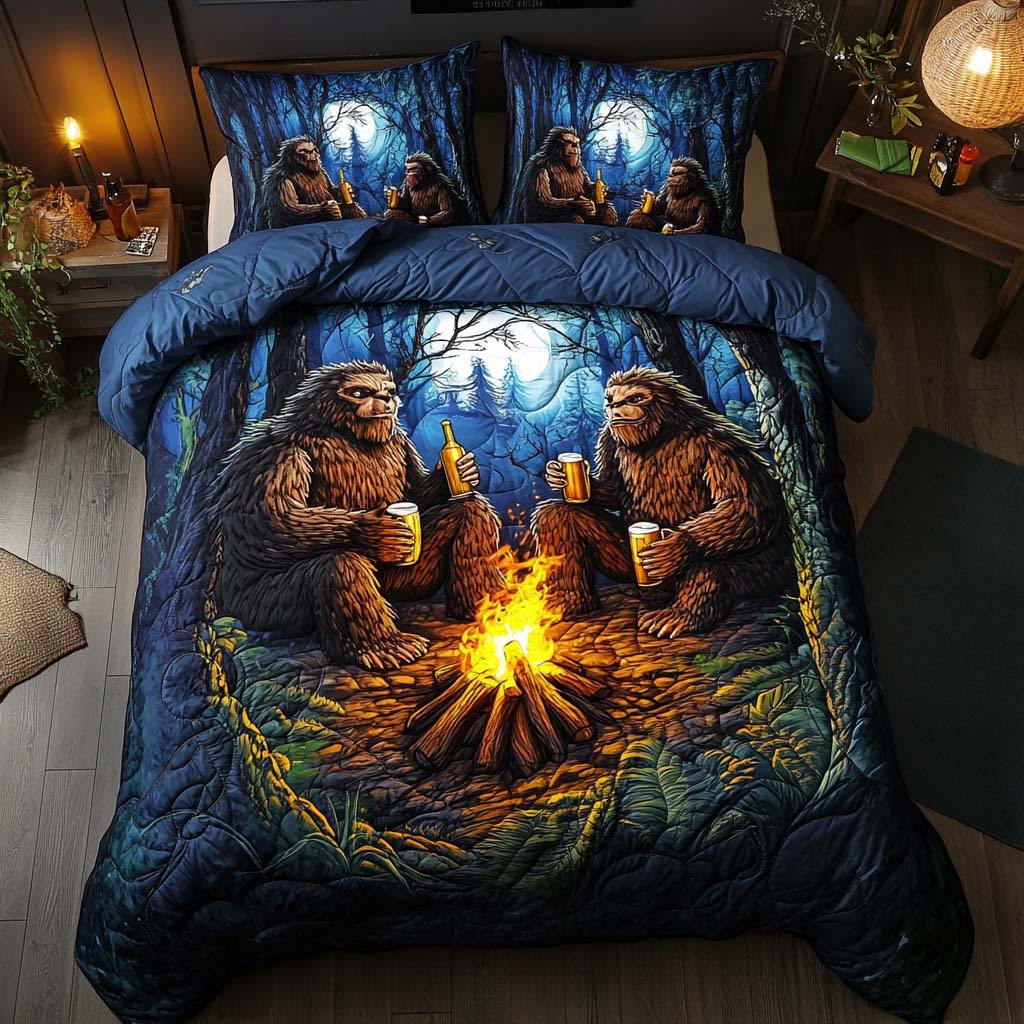Forest Hangout 3-Piece Quilted Bedding Set NCU0NT8010 – Vantique