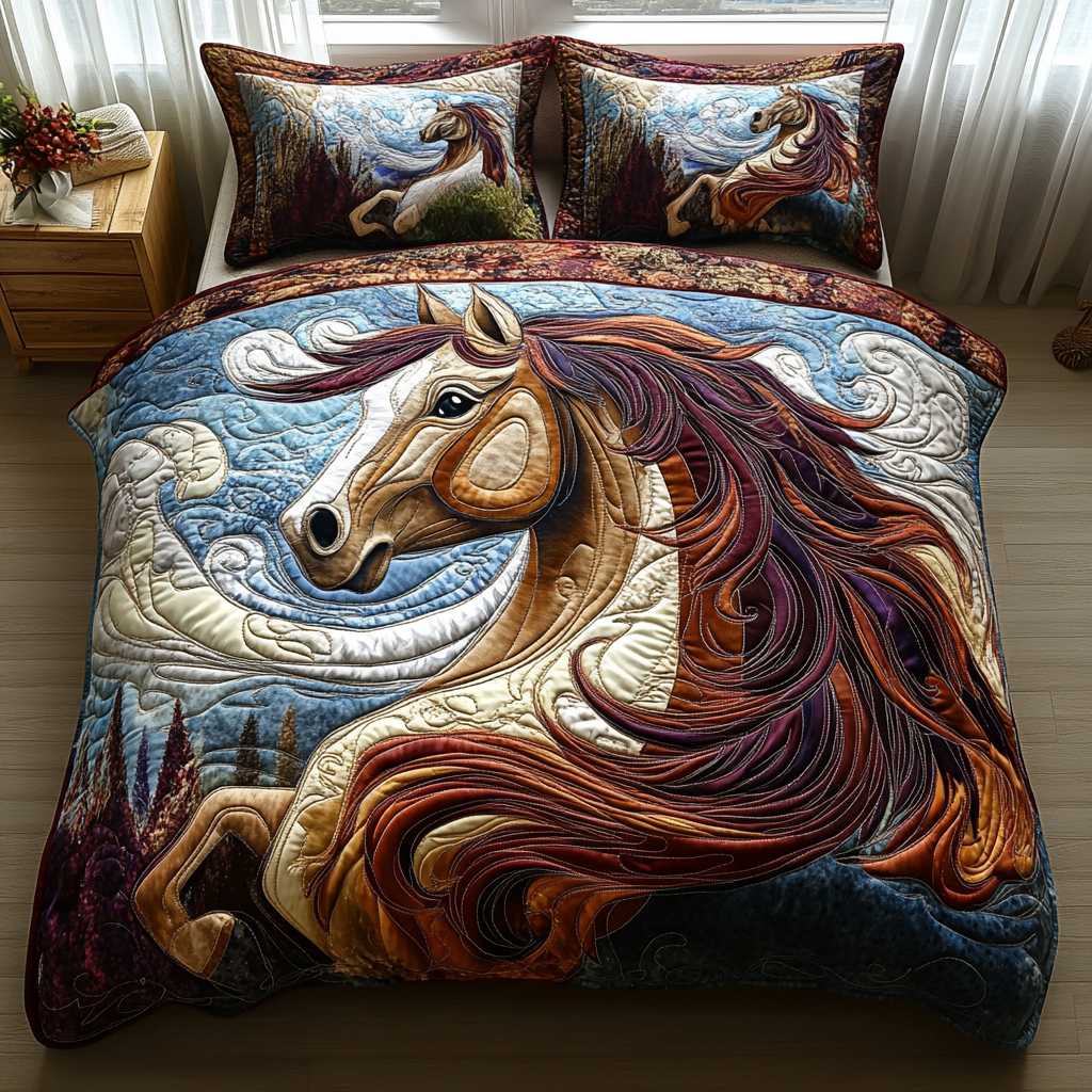 Free Spirit 3-Piece Quilted Bedding Set NCU0DV4115 – Vantique