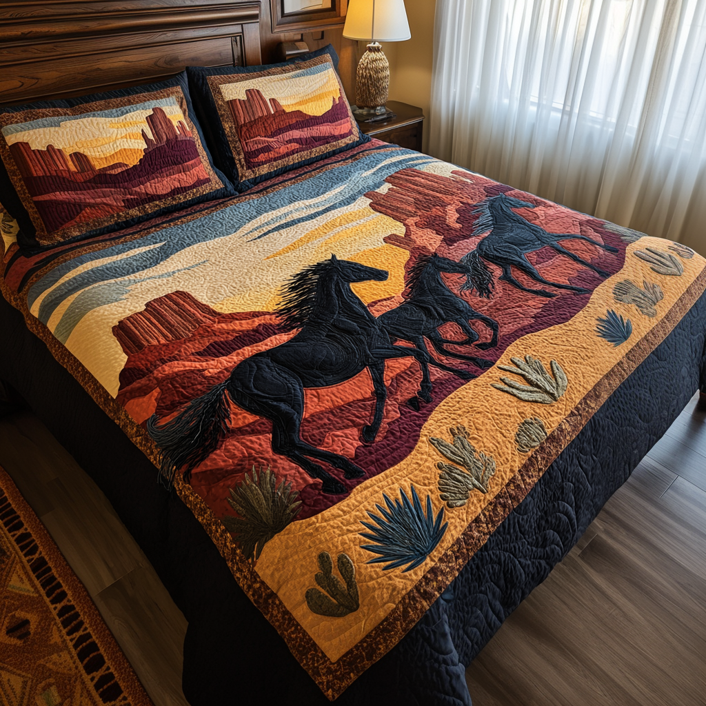 Freedom Bond 3-Piece Quilted Bedding Set NCU0DK11050 – Vantique