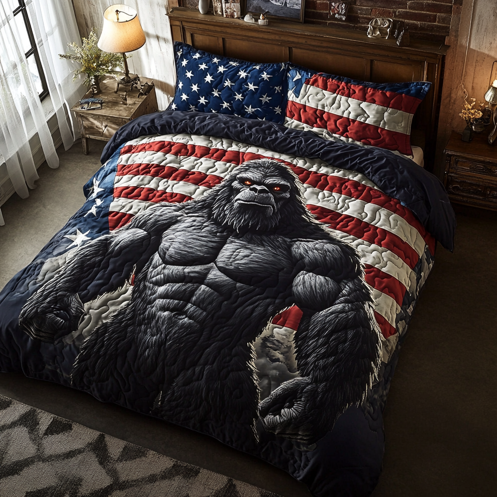 Freedom Foot 3-Piece Quilted Bedding Set NCU0VH5724 – Vantique