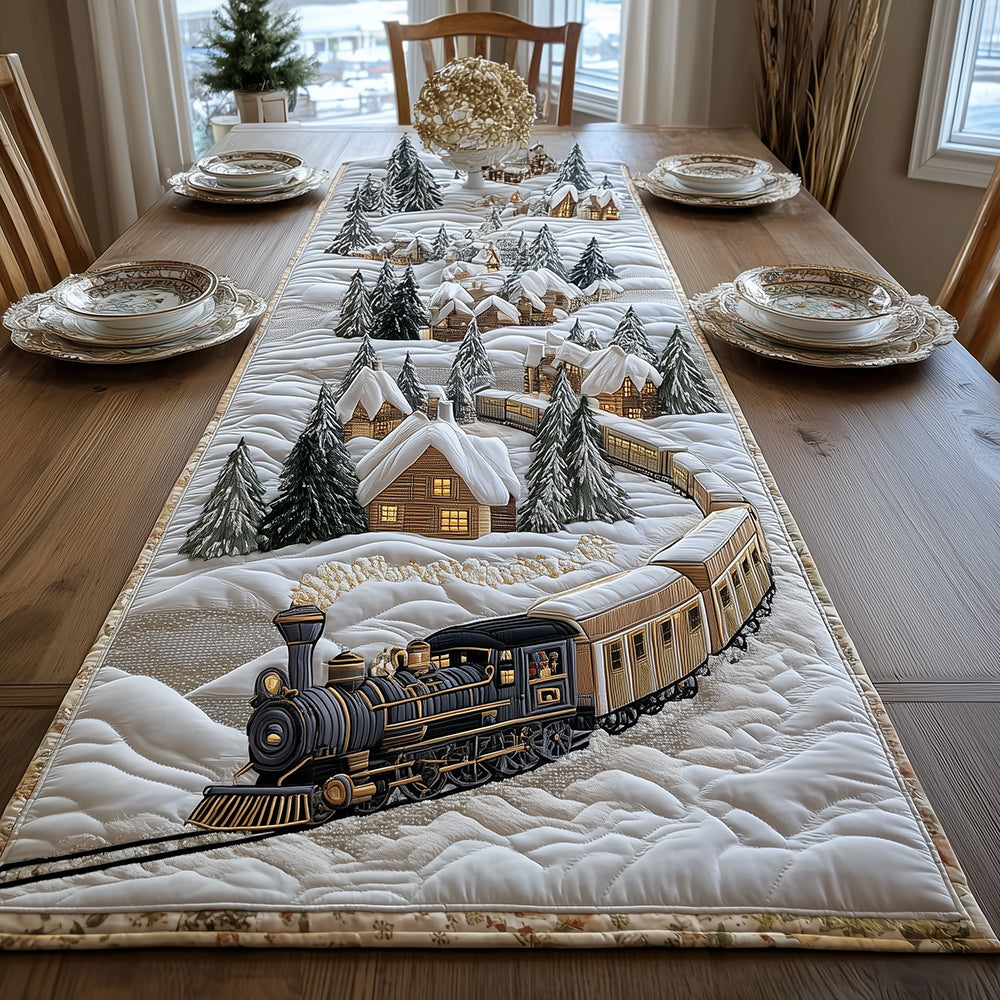 Frost Rail Whispers Quilted Table Runner NCU0TH3434 – Vantique
