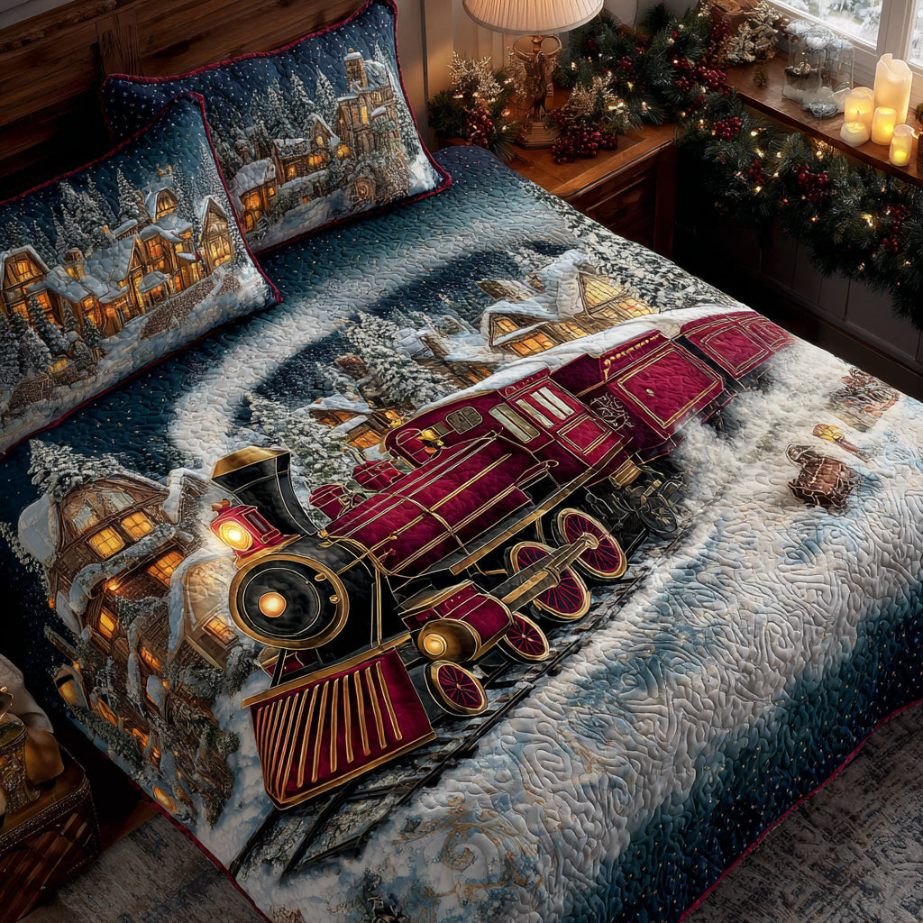 Frostrail Flyer 3-Piece Quilted Bedding Set NCU0DV8219 – Vantique