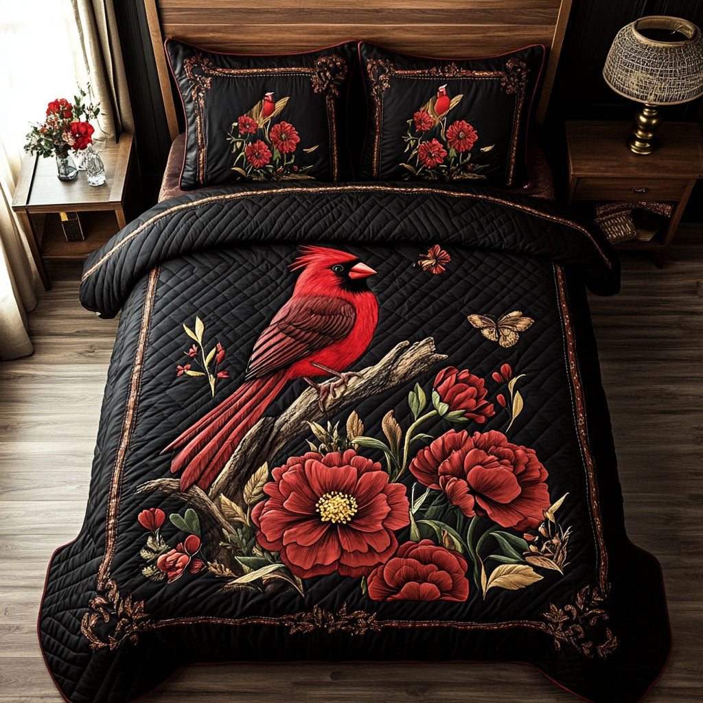 Garden State of Ohio 3-Piece Quilted Bedding Set NCU0PT6178 – Vantique