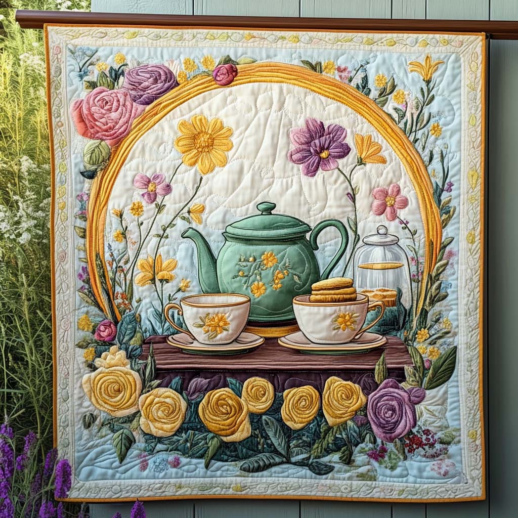 Garden Tea Quilted Blanket NCU0NT894 – Vantique