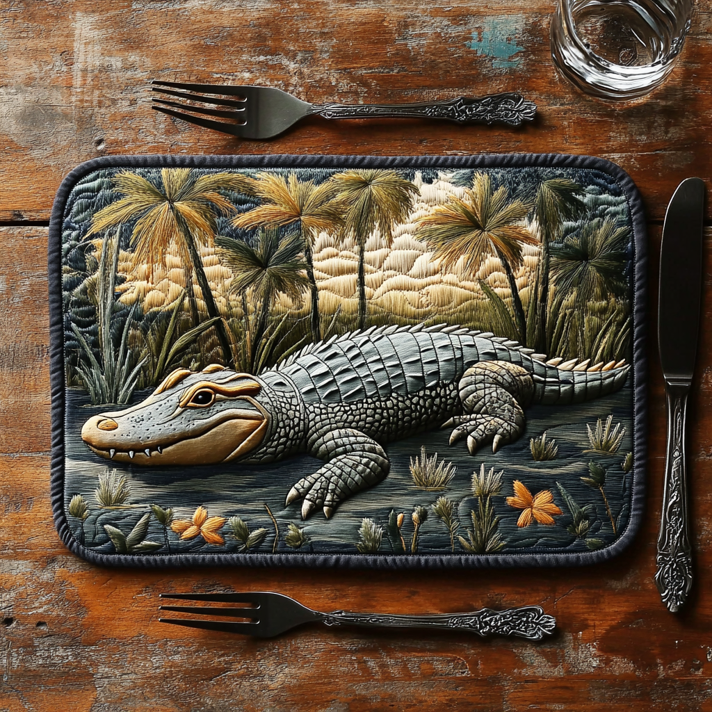 Gator Track Quilted Place Mat NCU0DV5669 – Vantique