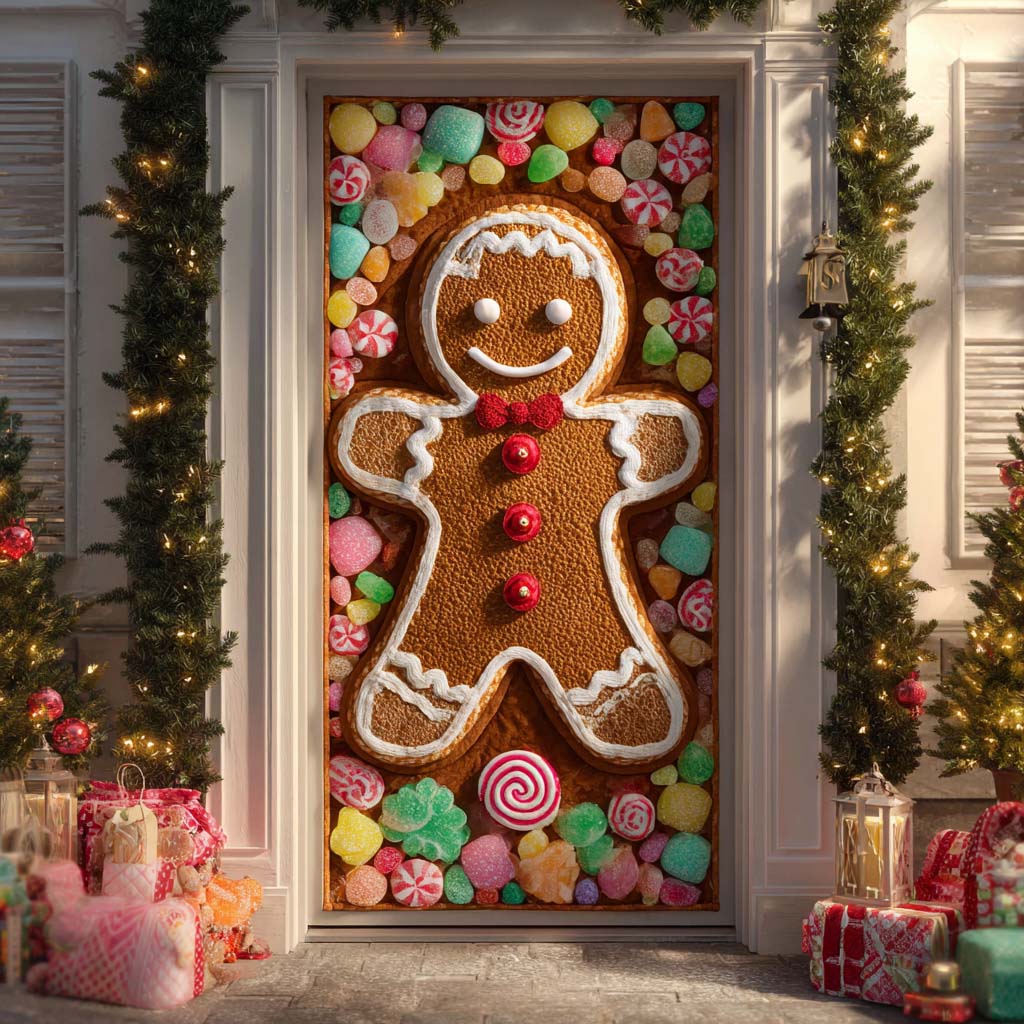 Giant Ginger Buddy Quilted Door Cover NCU0XD1950 – Vantique