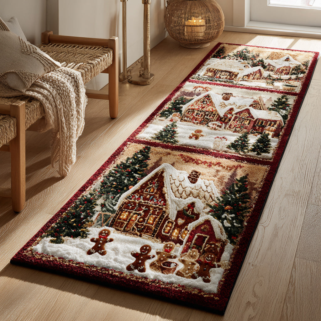 Gingerbread Man Cottage Runner Carpet NCU0HH1349 – Vantique
