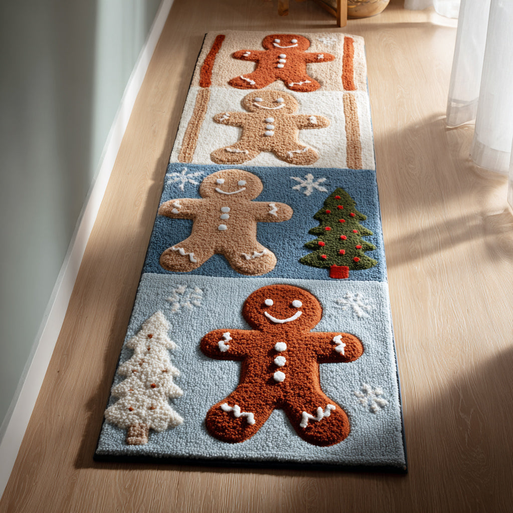 Gingerbread Man Winter Runner Carpet NCU0HH1355 – Vantique