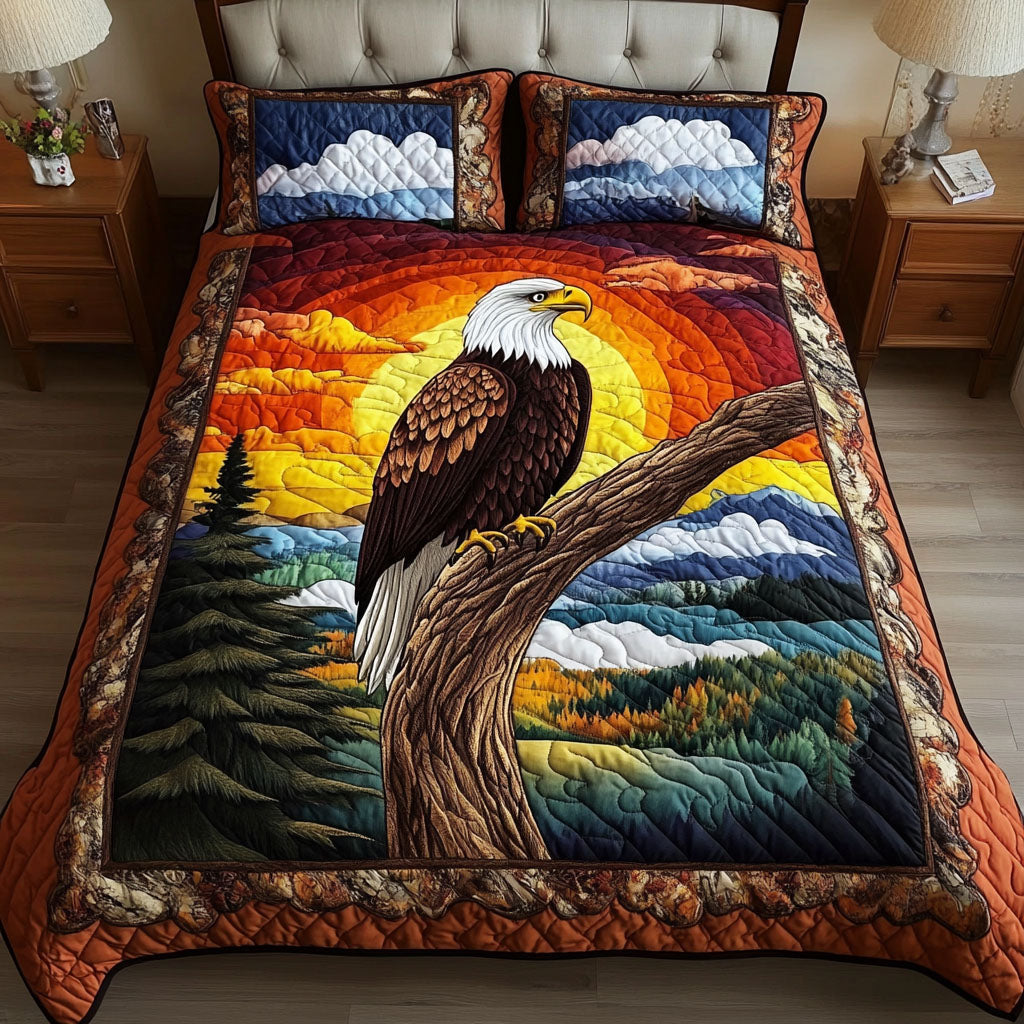 Golden Horizon 3-Piece Quilted Bedding Set NCU0NT3770 – Vantique