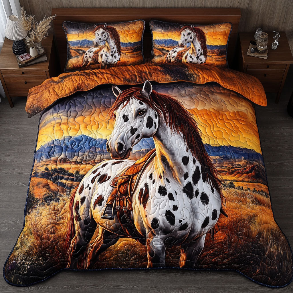 Golden Majesty 3-Piece Quilted Bedding Set NCU0NT5930 – Vantique