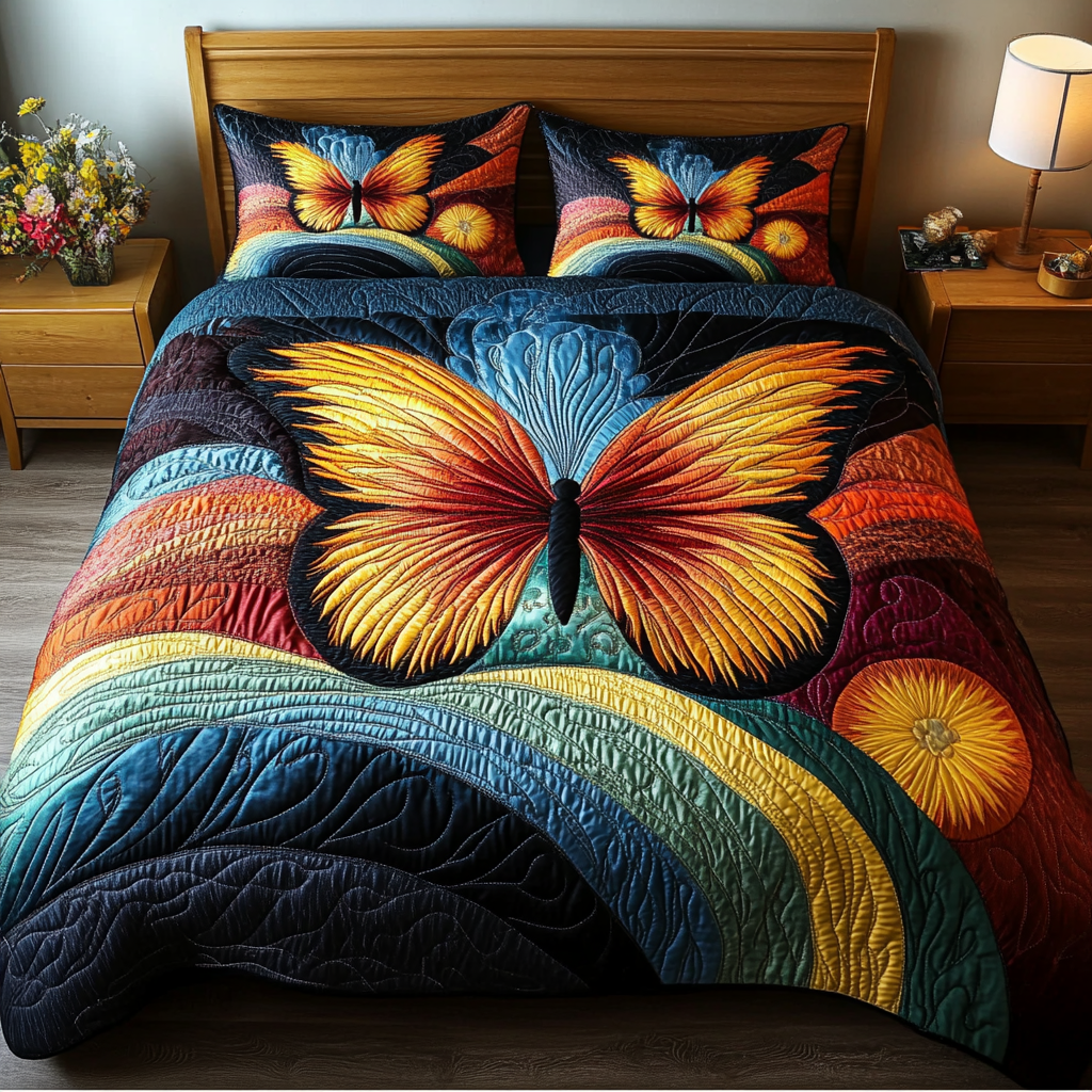 Gossamer Glide 3-Piece Quilted Bedding Set NCU0DK5593 – Vantique