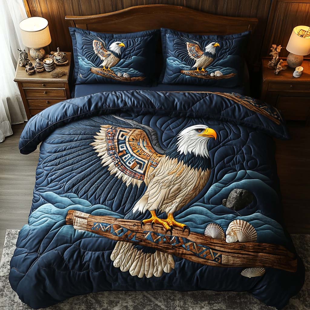 Guardian Of The Skies 3-Piece Quilted Bedding Set NCU0XD490 – Vantique