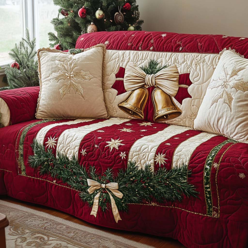 Happy Holiday Quilted Sofa Cover NCU0NT10758 – Vantique