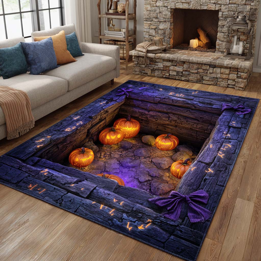 Haunted Pumpkin Pit Area Rug NCU0XD905 – Vantique