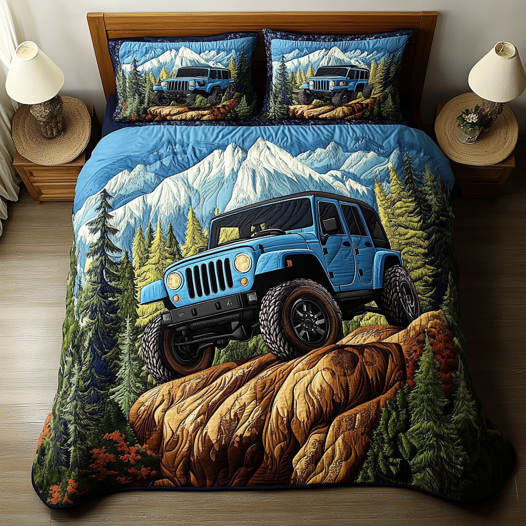 Hill Quest 3-Piece Quilted Bedding Set NCU0VL2301 – Vantique