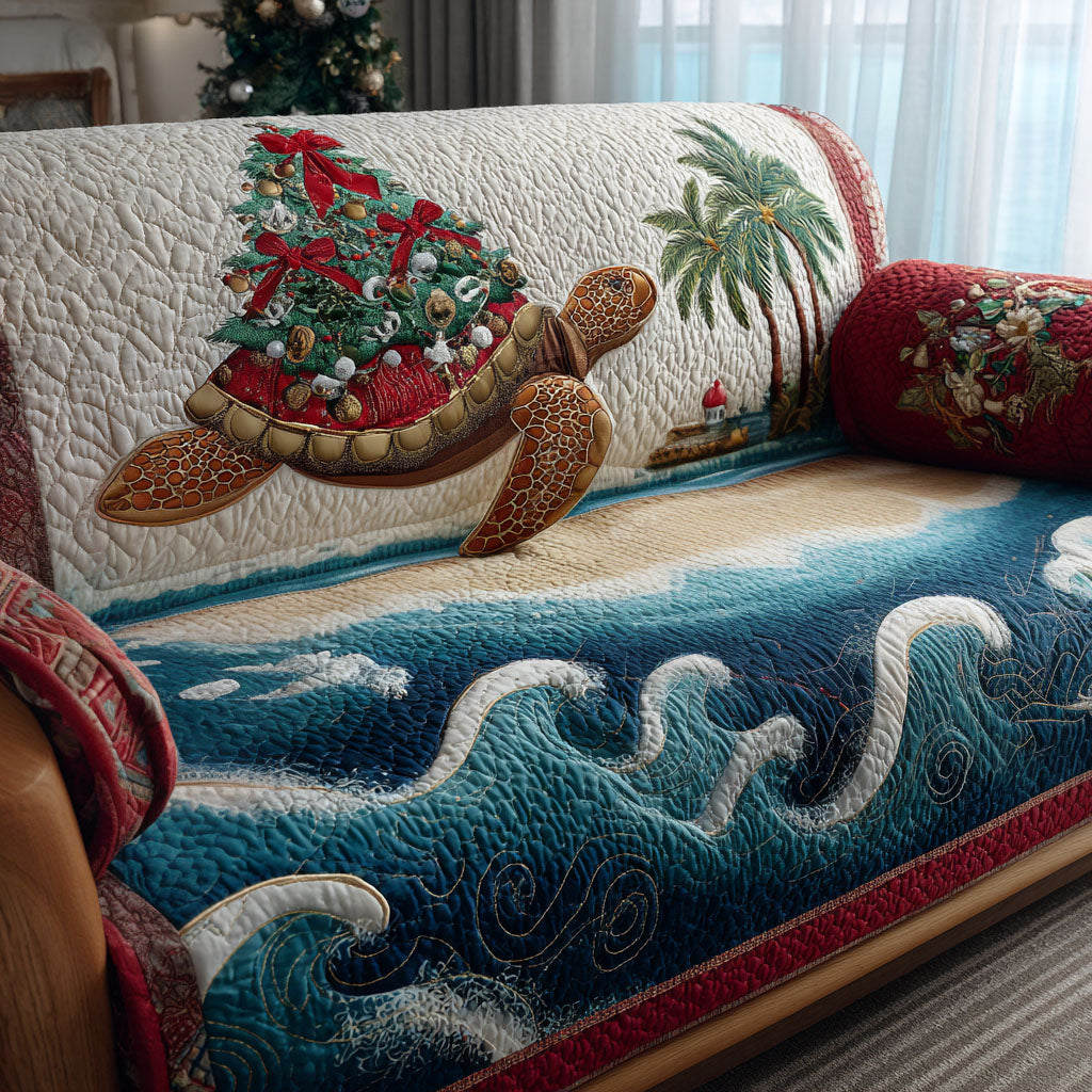 Holiday Ocean Turtle Quilted Sofa Cover NCU0PT10700 – Vantique