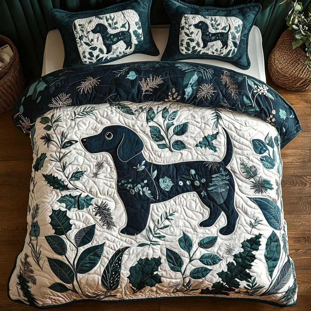 Holly Hound 3-Piece Quilted Bedding Set NCU0PT2306 – Vantique