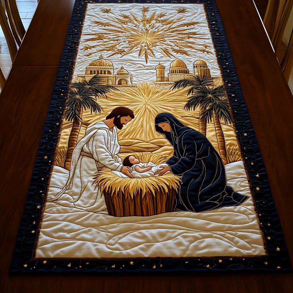 Holy Night Quilted Table Runner NCU0NT10488 – Vantique