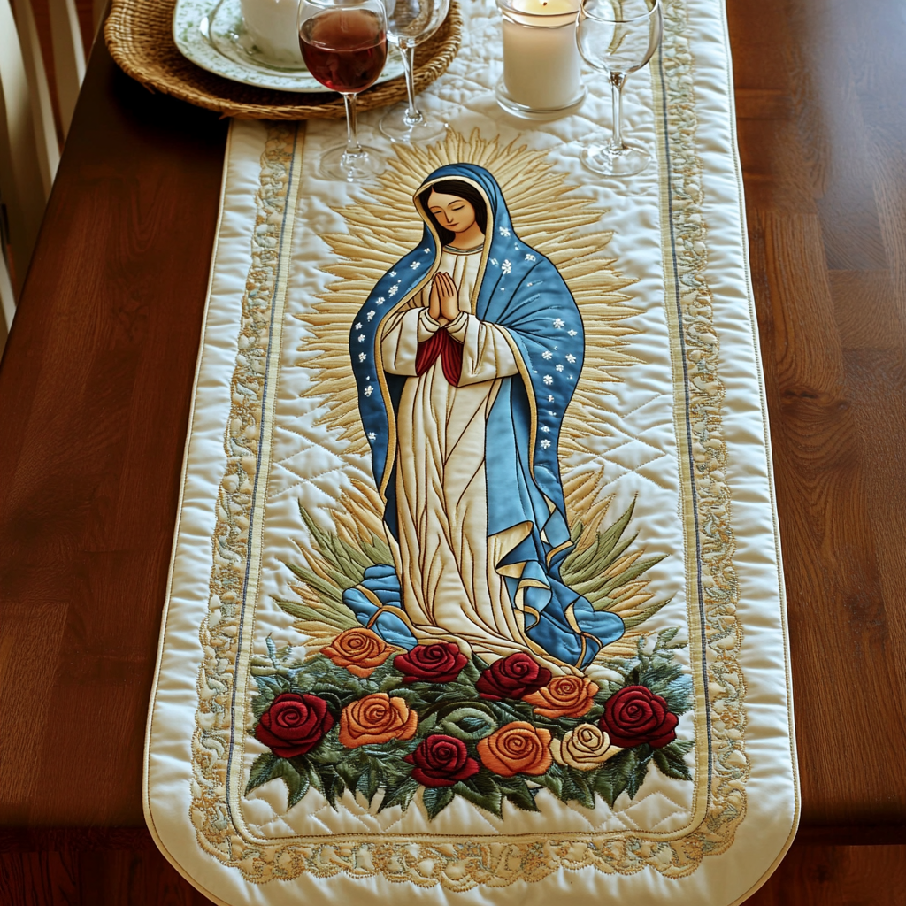 Holy Serenity Quilted Table Runner NCU0VH4933 – Vantique