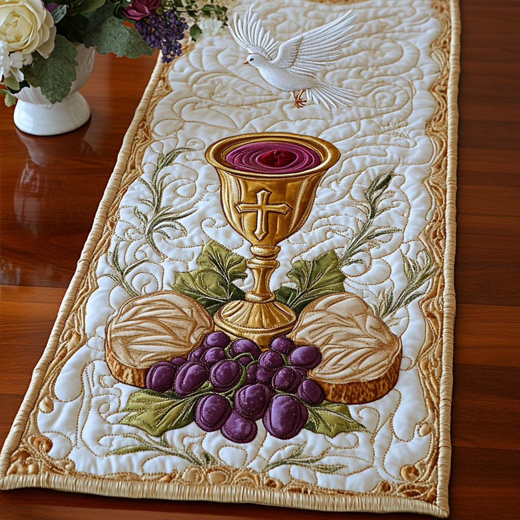 Holy Spirit Feast Quilted Table Runner NCU0NT6738 – Vantique