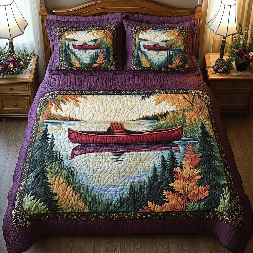 Horizon Row 3-Piece Quilted Bedding Set NCU0DV7860 – Vantique