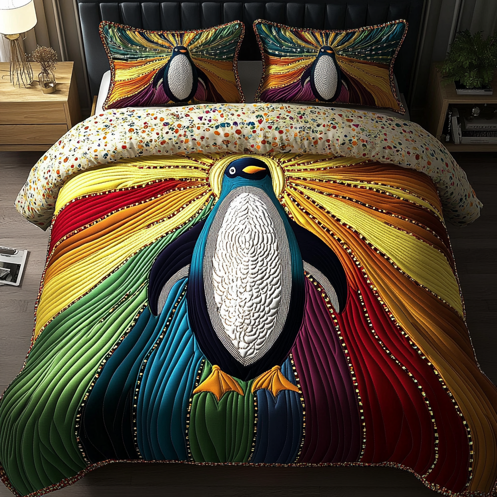 Icy Explorer 3-Piece Quilted Bedding Set NCU0DK4521 – Vantique