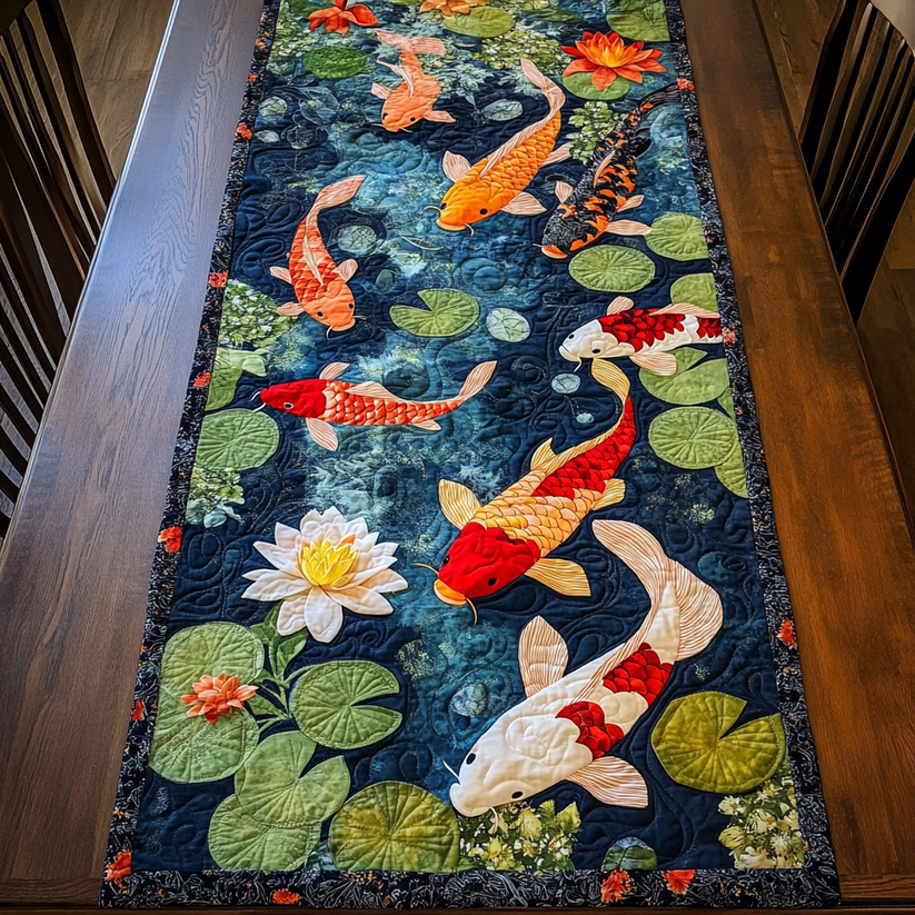 Koi Dream Quilted Table Runner NCU0DK7519 – Vantique