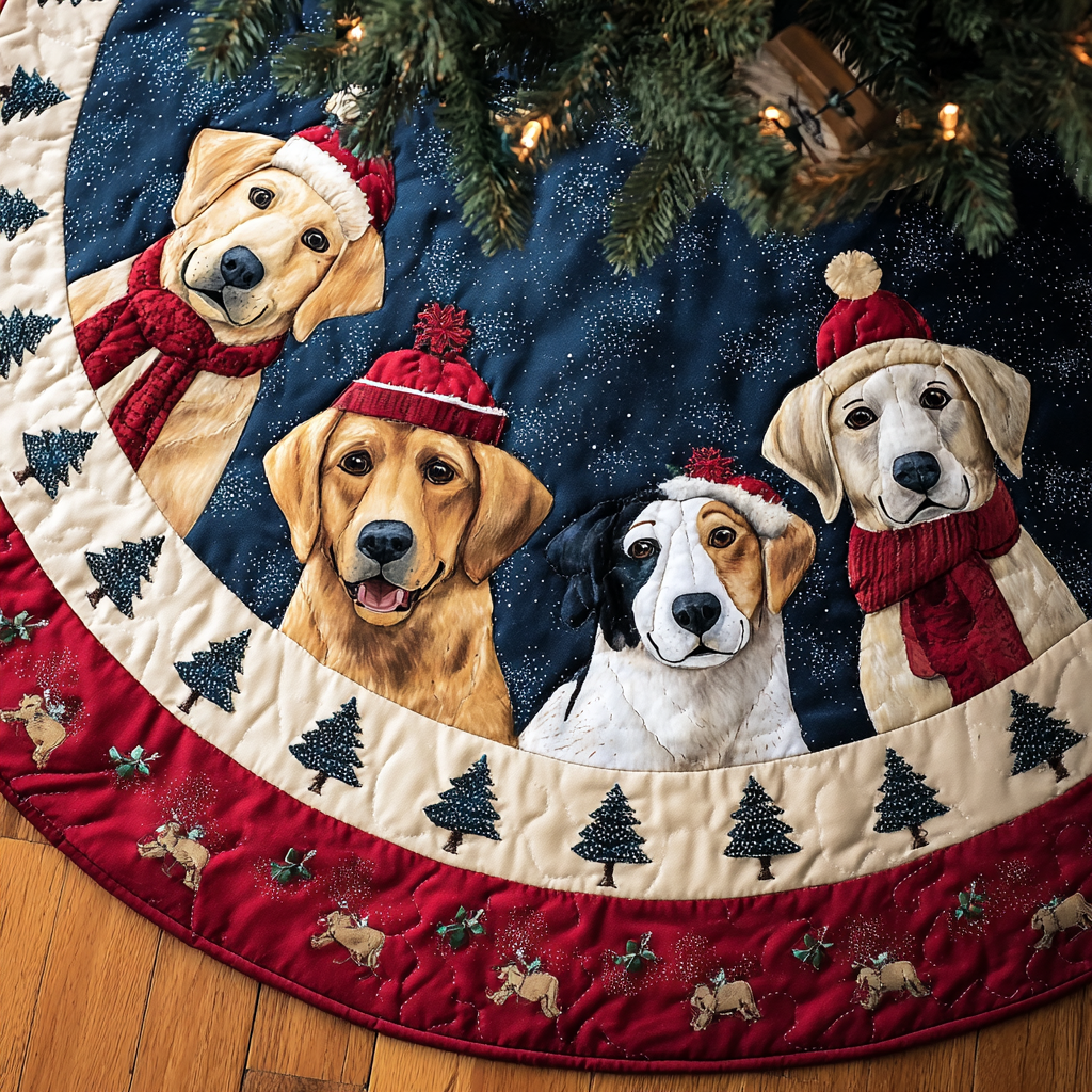 Labrado Glow Christmas Quilted Tree Skirt NCU0DK10673 – Vantique