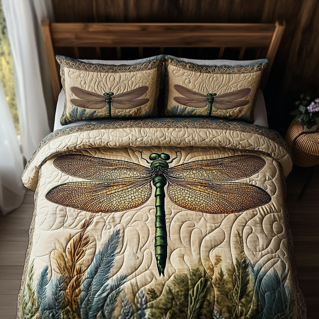 Lakeside Dancer 3-Piece Quilted Bedding Set NCU0DV8677 – Vantique
